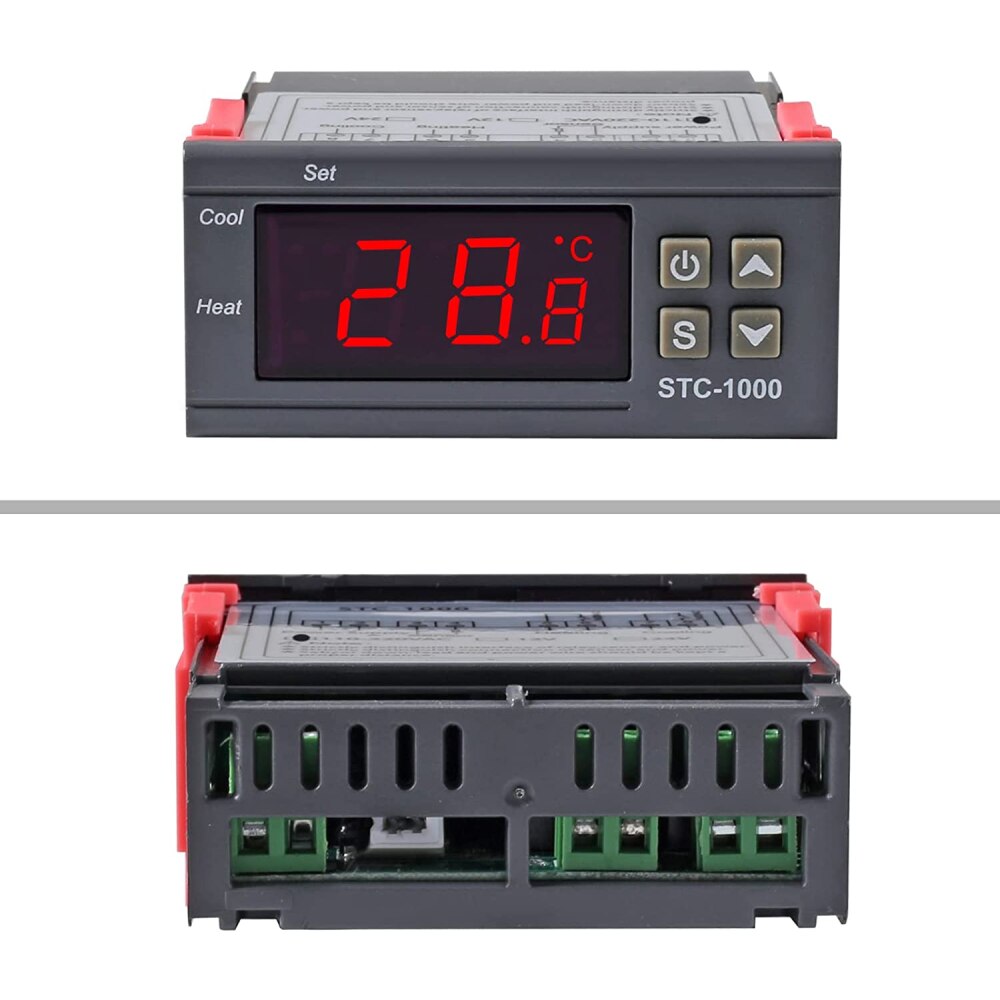 Controler digital de temperatura, TopGearWorld, Afisaj LCD, Gri - eMAG.ro