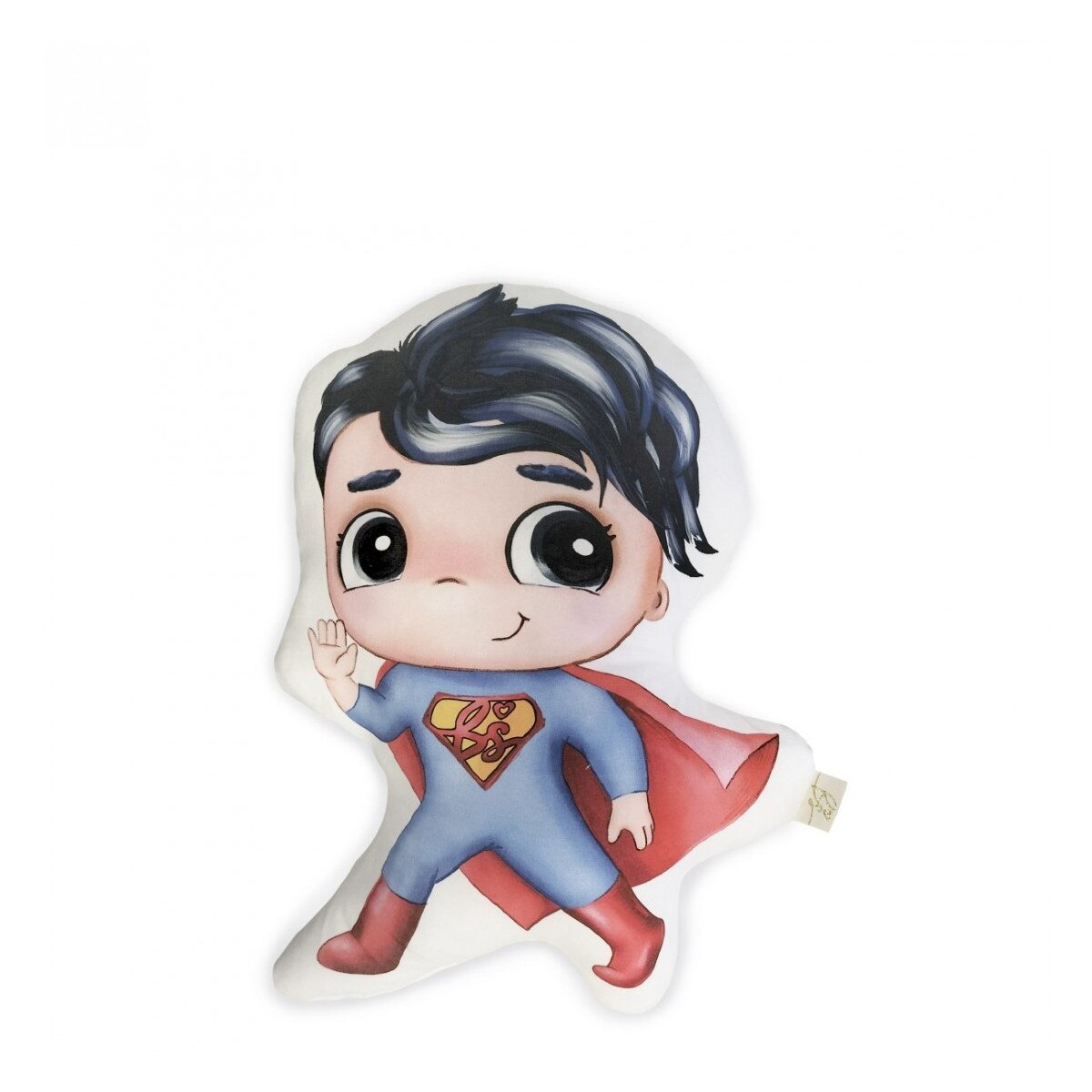 Perna bebe Superhero boy, alb, 40×30 cm - eMAG.ro