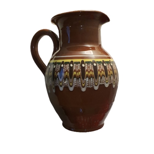 Carafa de vin ceramica maro, 1,5l - eMAG.ro