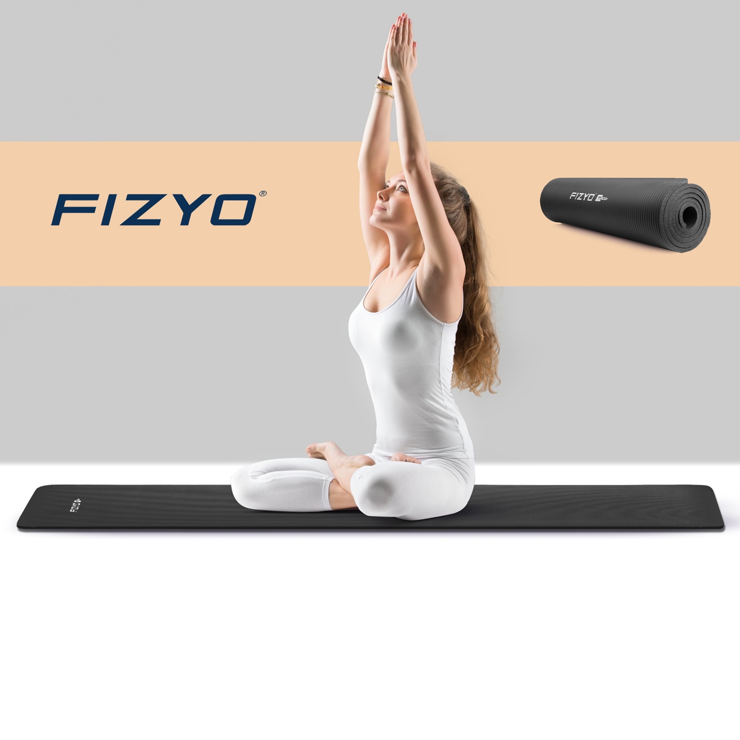 Постелка Fizyo Fityo, За йога, Фитнес, Аеробика, NBR пяна, Синтетичен ...