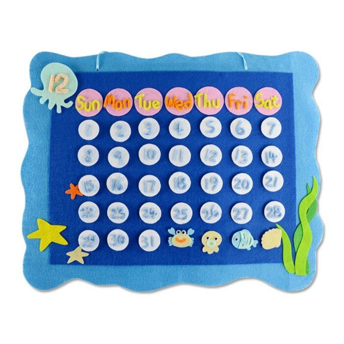 Set lucru manual calendar, Jokomisiada, 40 x 34 cm, Multicolor - eMAG.ro