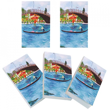 Set 5 carnetele de buzunar Venetia, 5 x 8 cm, 100 foi veline - eMAG.ro