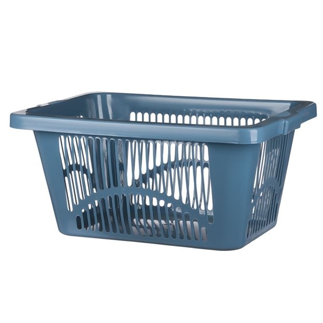 Cos de rufe Herum®, cu model perforat, din plastic, Albastru, 40 l, 57 ...