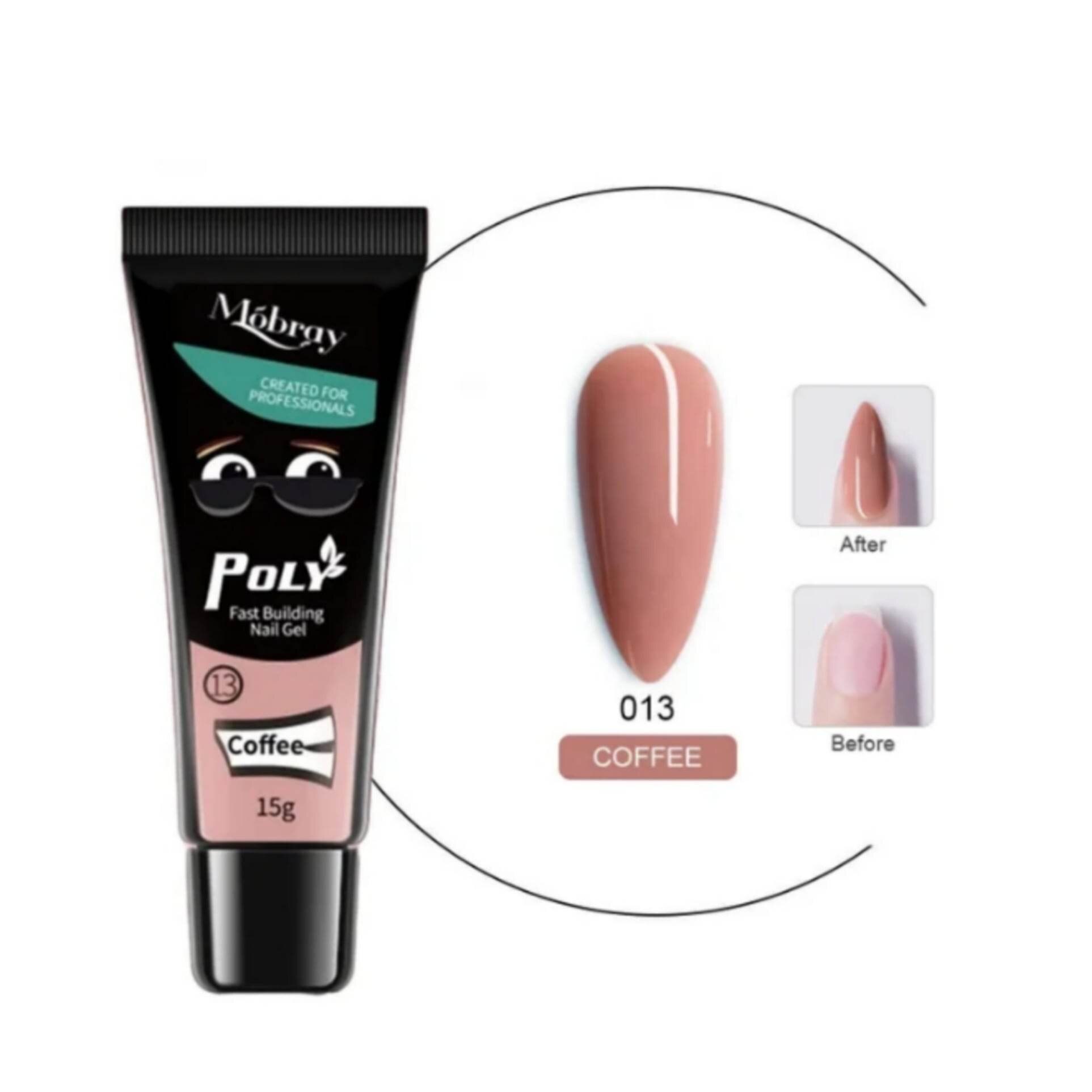 Polygel szett lampaval, Mobray poly gél 15 ml,11 db_os szett - eMAG.hu