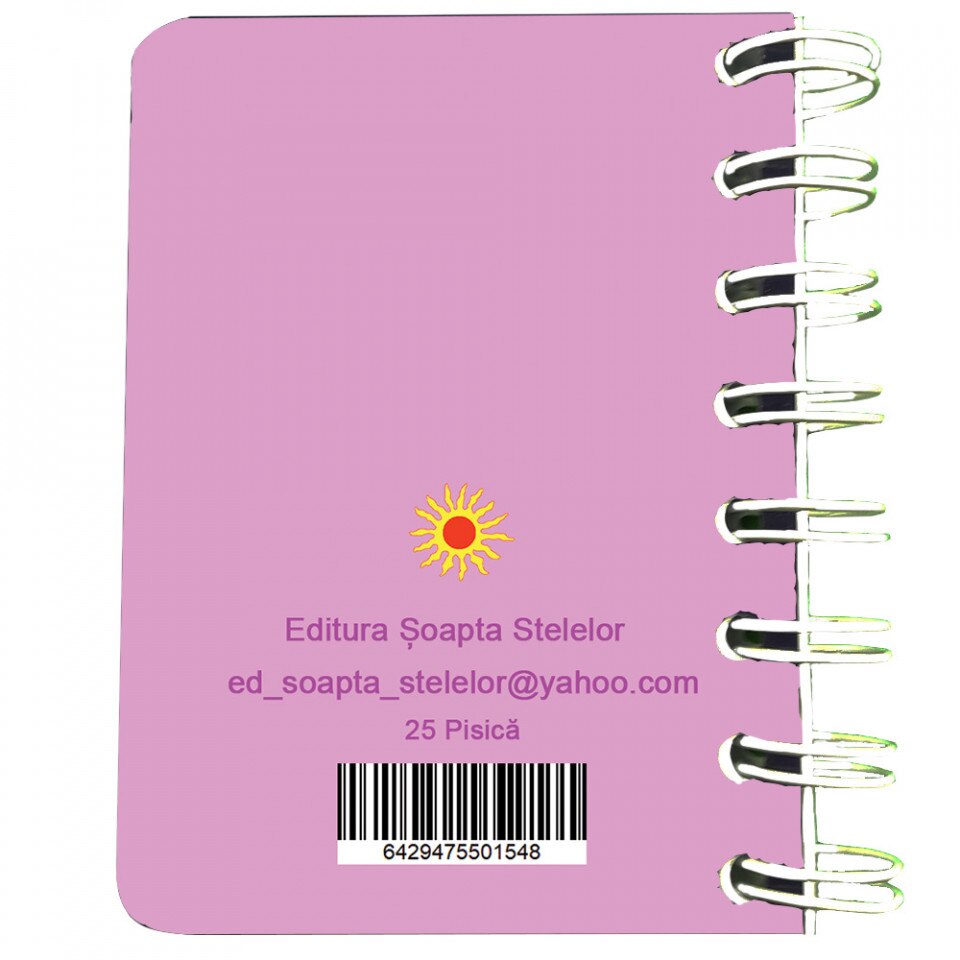 Set 8 carnete cu spira 7 x 10 cm, 75 foi veline - eMAG.ro