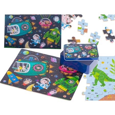 Puzzle din lemn pentru copii Oem, 100 piese - eMAG.ro
