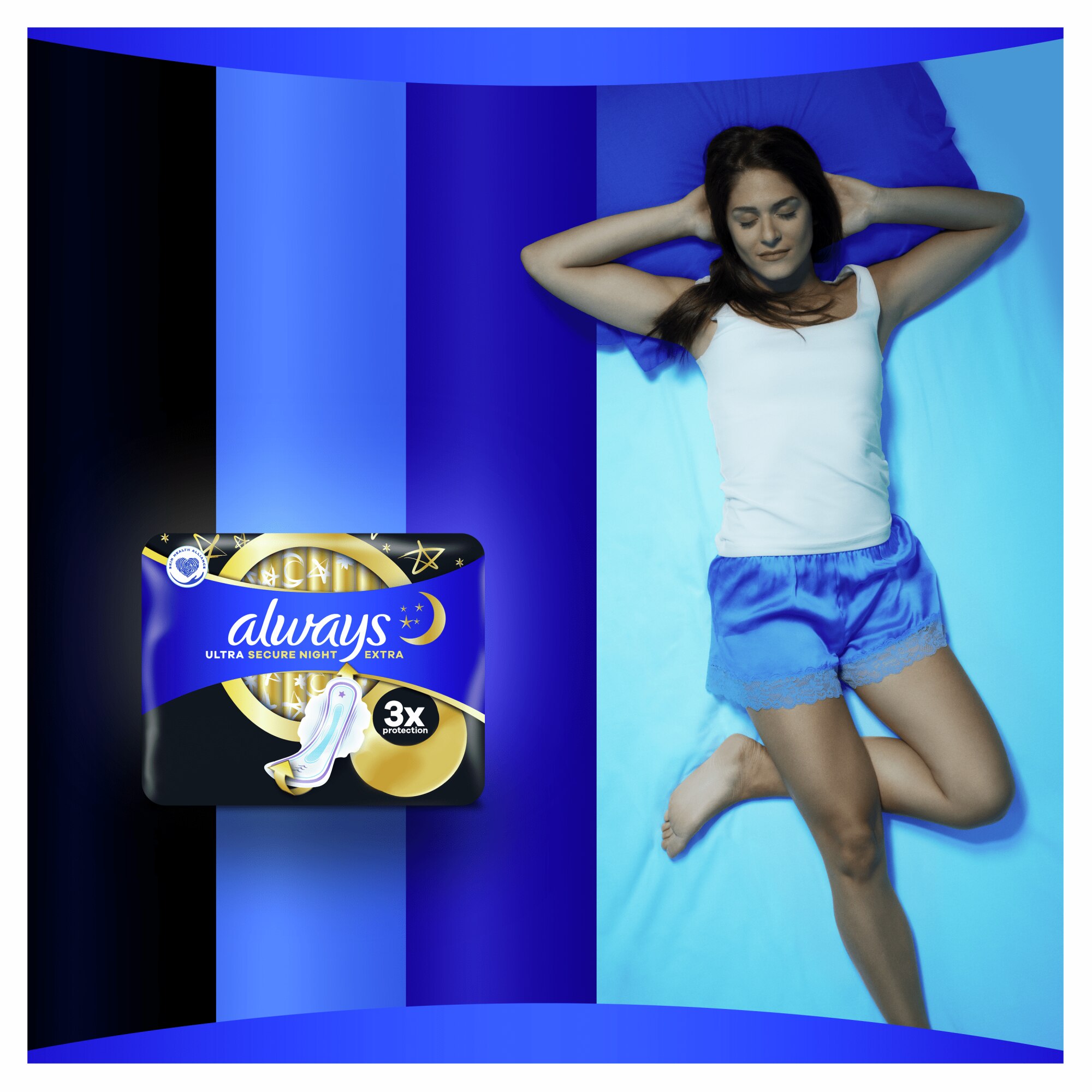 Absorbante igienice Always Ultra Secure Night (4) cu aripioare, 24 ...