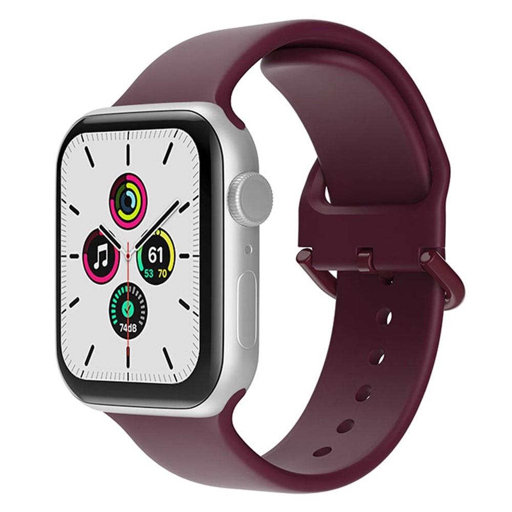Силиконова Каишка Pure за Apple Watch 3 42 mm, Бордо - eMAG.bg