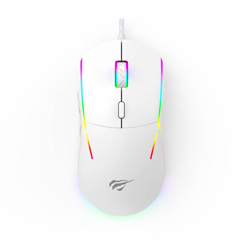 Mouse de gaming, Havit, 1200-12000 dpi, Alb - eMAG.ro