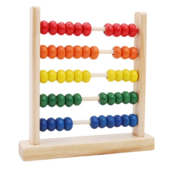 Abac traditional, Pentru matematica, Lemn, Multicolor - eMAG.ro