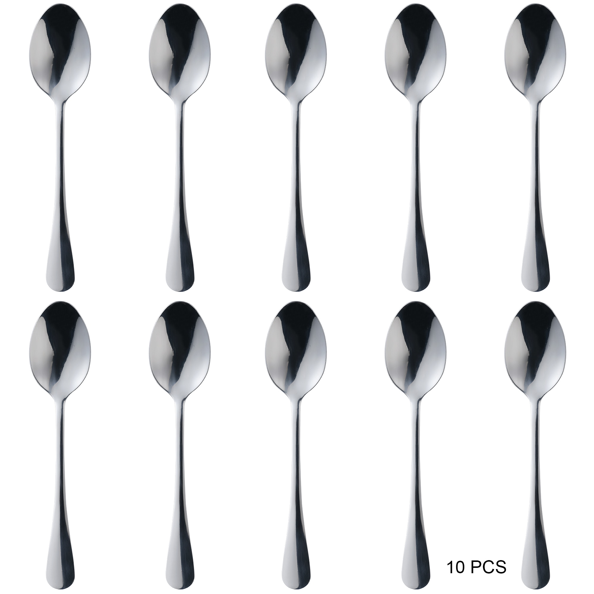 Set 10 lingurite, Inox, Argintiu - eMAG.ro