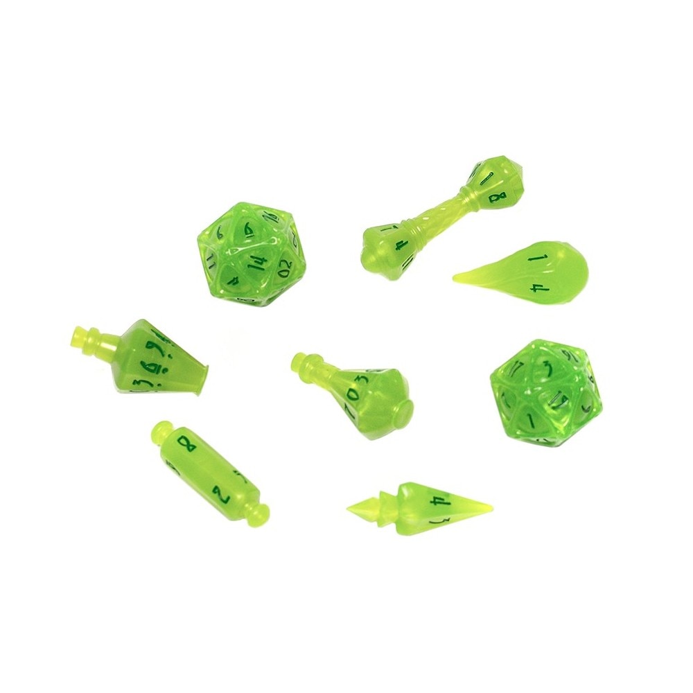 Set 8 Zaruri PolyHero Dice Wizard Acid Splash - eMAG.ro