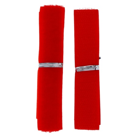 Banda de tip Velcro cu scai / arici, 2 x 50 cm, NO322, Rosu - eMAG.ro