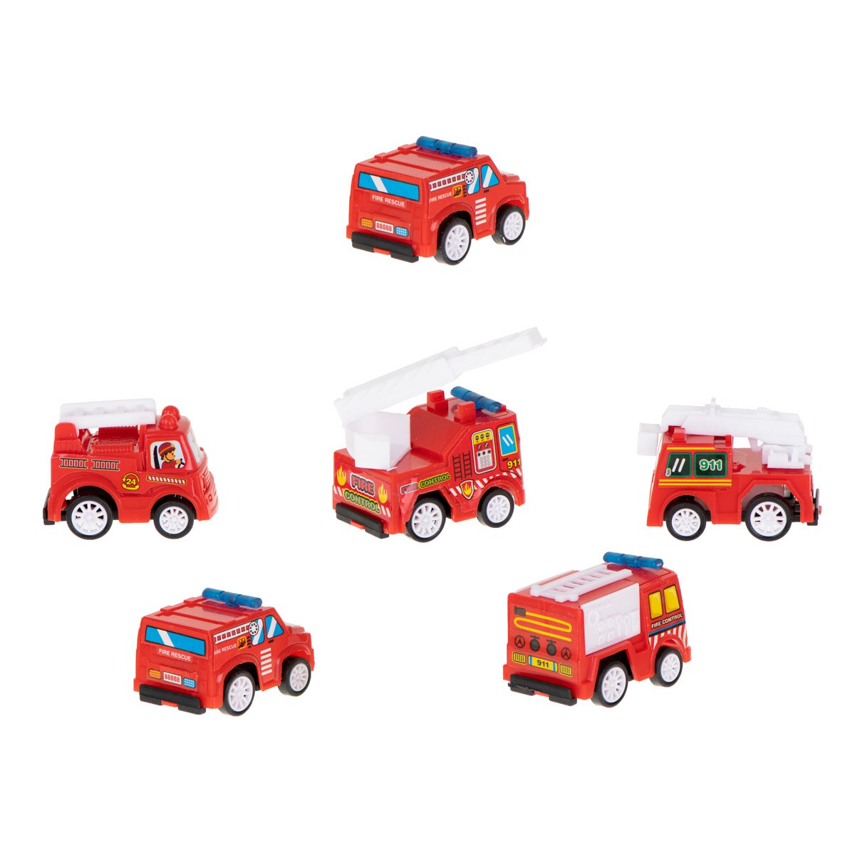 Set cu masini de pompieri Oem, 6 buc - eMAG.ro