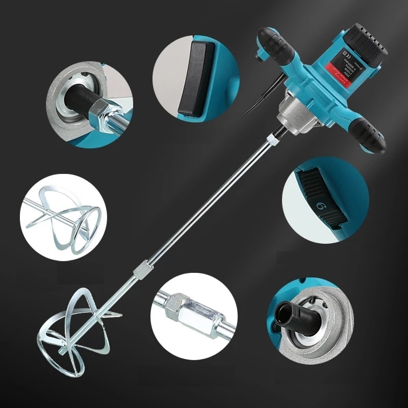 Amestecator electric de 2100 W cu 6 trepte de viteza pentru mortar ...
