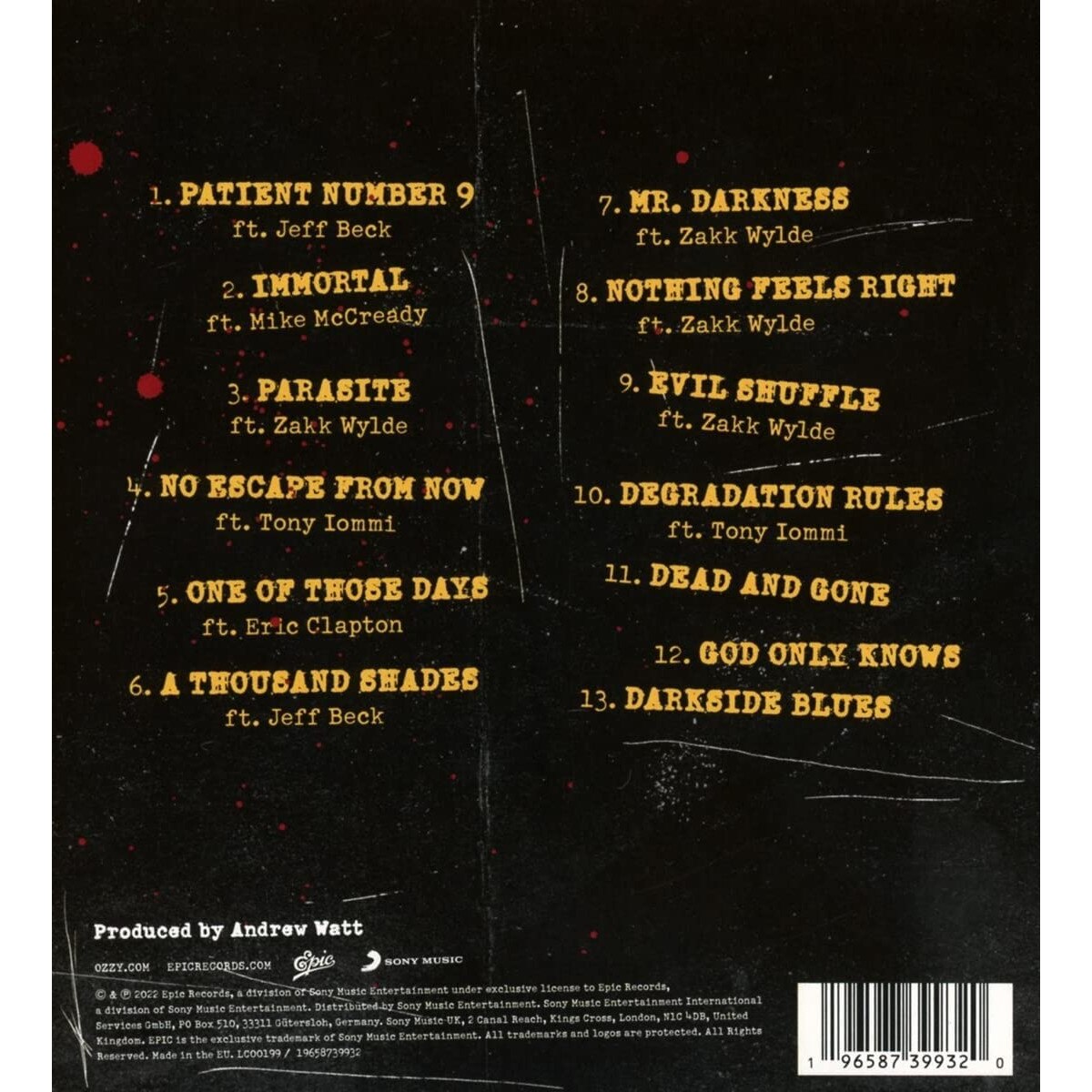 Ozzy Osbourne - Patient Number 9 (McFarlane Cover-Variants) - eMAG.bg