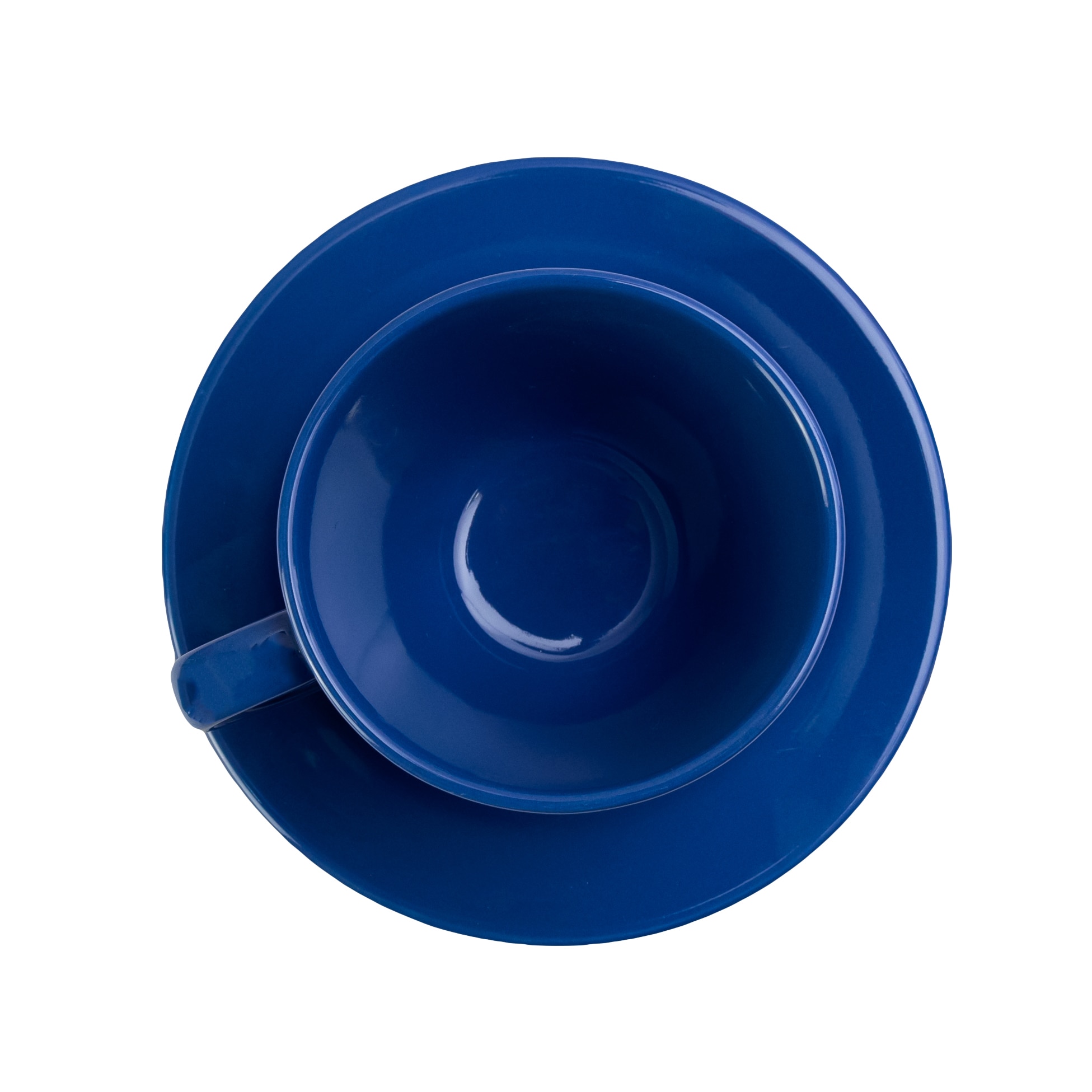 Ceasca de cafea cu farfurie, Cesiro, 160 ml, Albastru - eMAG.ro