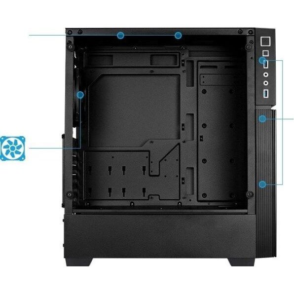 Carcasa PC Aerocool Playa, ACCM-PB09013.11, Micro ATX, Mini ITX, ATX ...