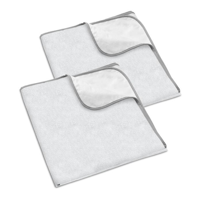 Set 2 aleze absorbante si impermeabile din frotir Kidizi 90x90 cm - eMAG.ro