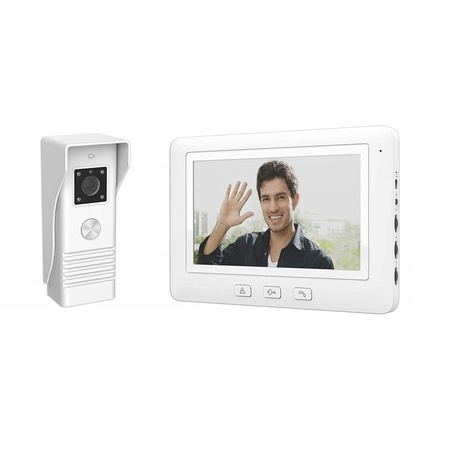 Videointerfon, 800x480 px, 17,5 cm, Alb - eMAG.ro