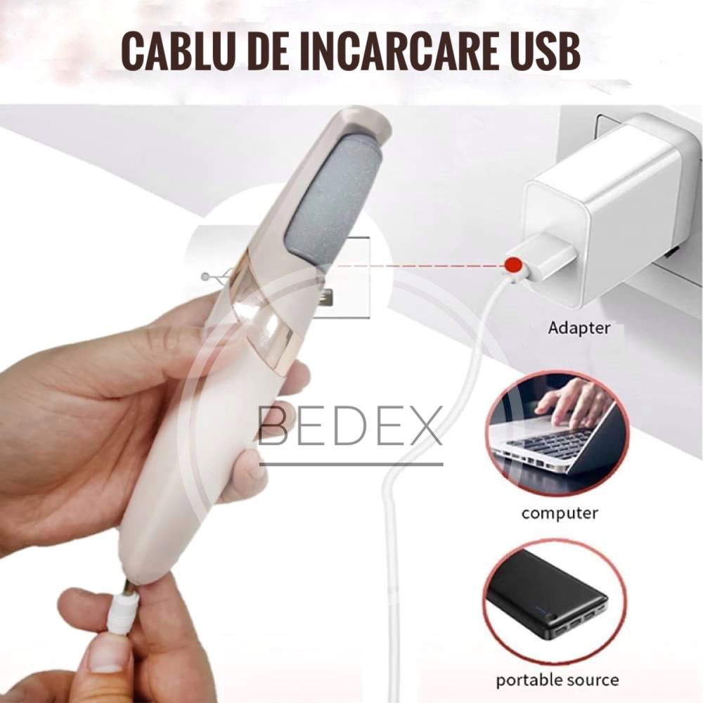 Pila de picioare pentru talpi si calcaie, reincarcabila, rezistenta la ...