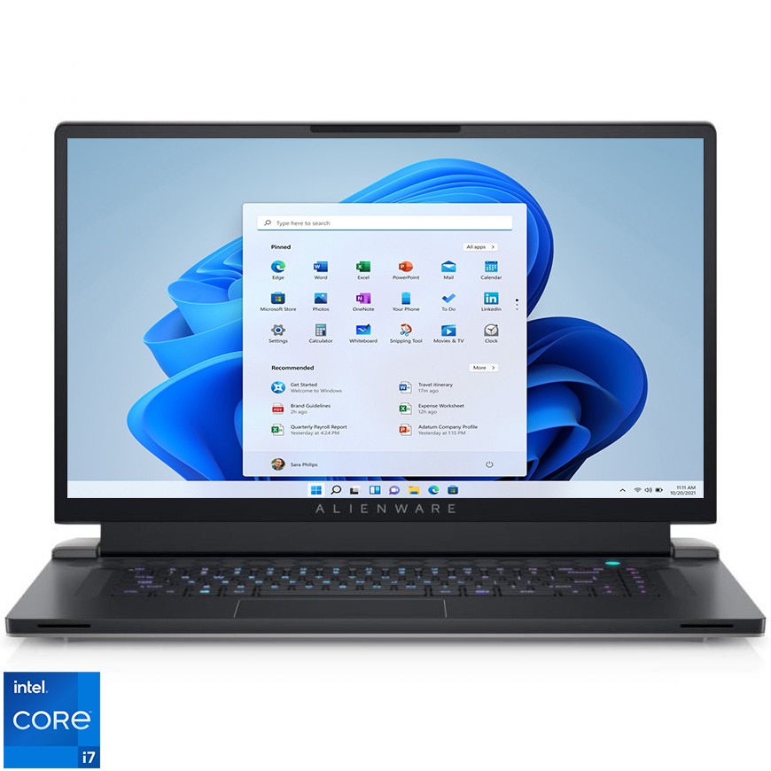 Лаптоп Gaming Dell Alienware x17 R2, Intel® Core™ i7-12700H, 17,3 ...