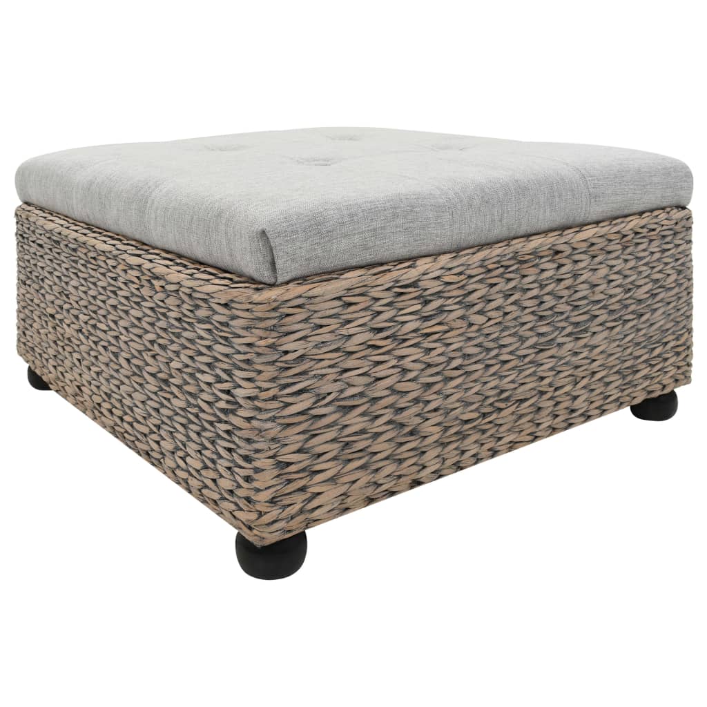 Scaun otoman 65 x 65 x 40 cm, gri, ergonomic - eMAG.ro