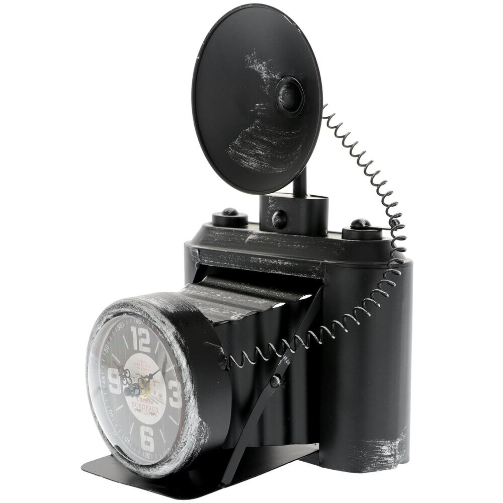 Ceas retro aparat foto metal 32 cm - eMAG.ro