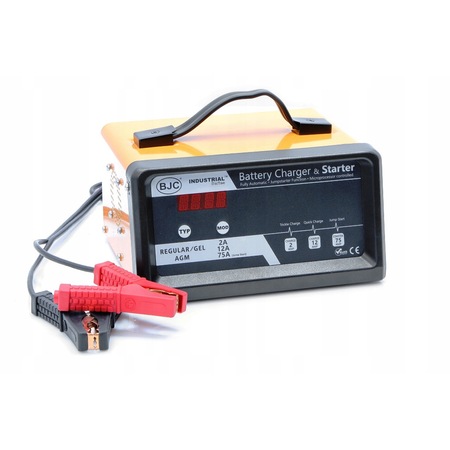 Токоизправител BJC BC-75A, Умни батерии за кола/мотоциклет/камион, С цифров дисплей 12V/24V, 12A ...