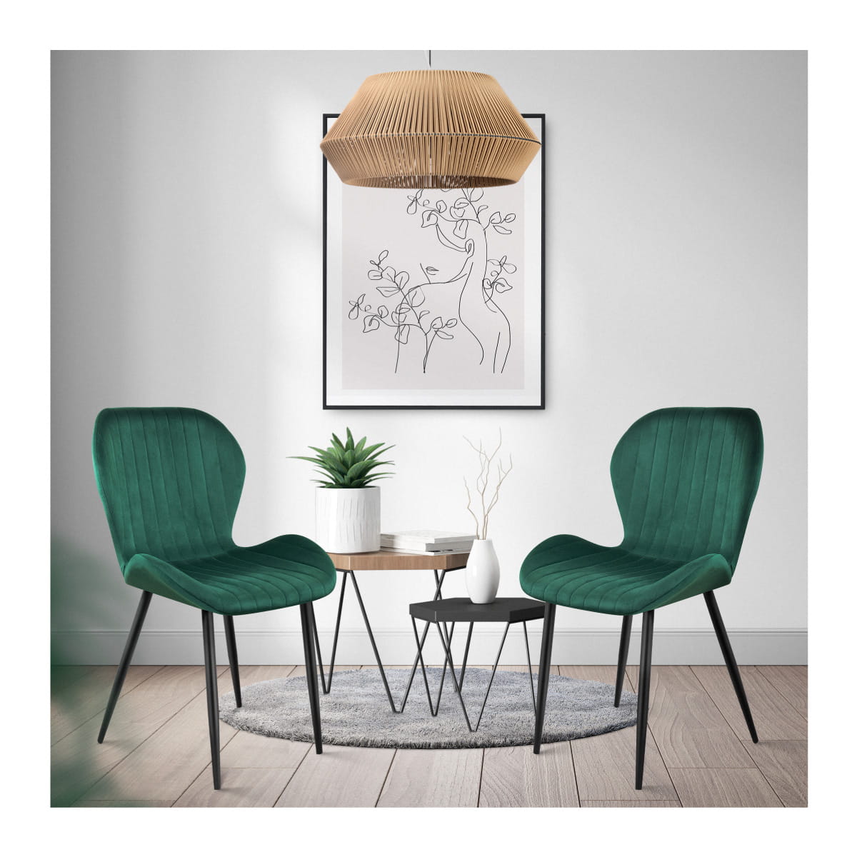 Scaun birou Mark Adler Prince 2.0, Catifea, Verde - eMAG.ro