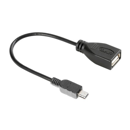 Adaptor USB la mini-USB, Lampa, 12 V, 10 cm, Negru - eMAG.ro
