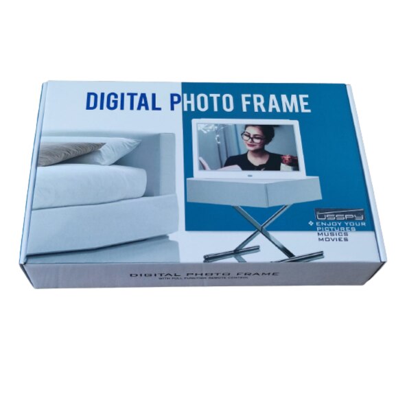 Rama foto digitala USSPY, LCD de 10.1 inch, cu telecomanda, alba - eMAG.ro