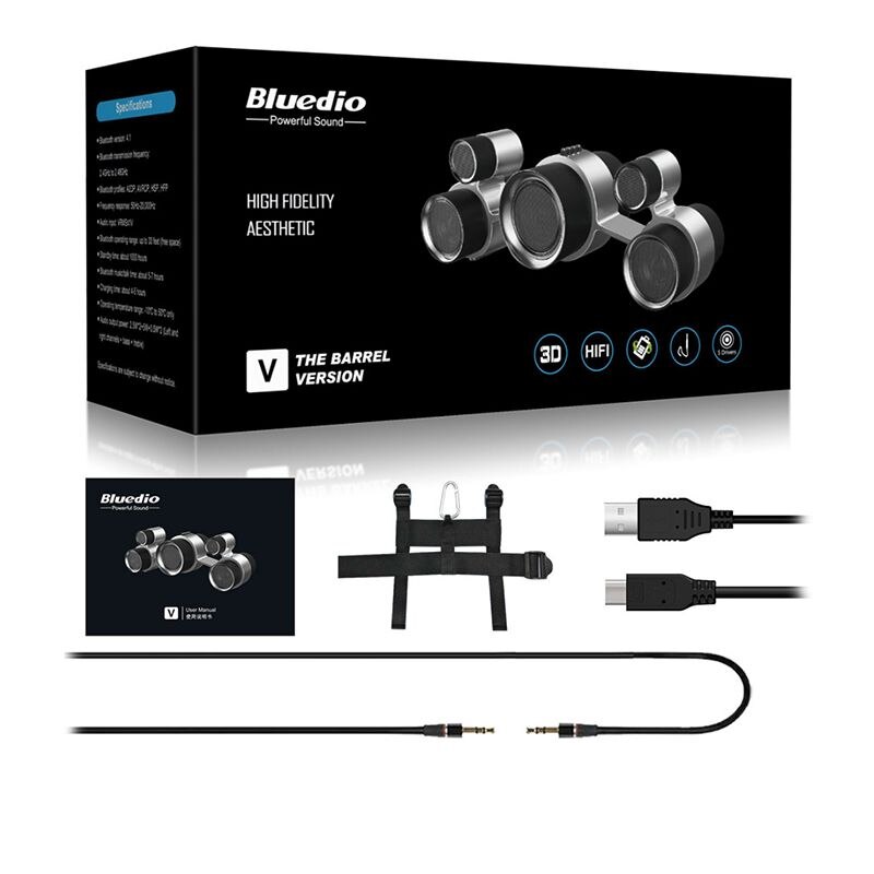 Boxa Portabila Bluedio V, The Barrel Version, Stereo, 5 difuzoare ...