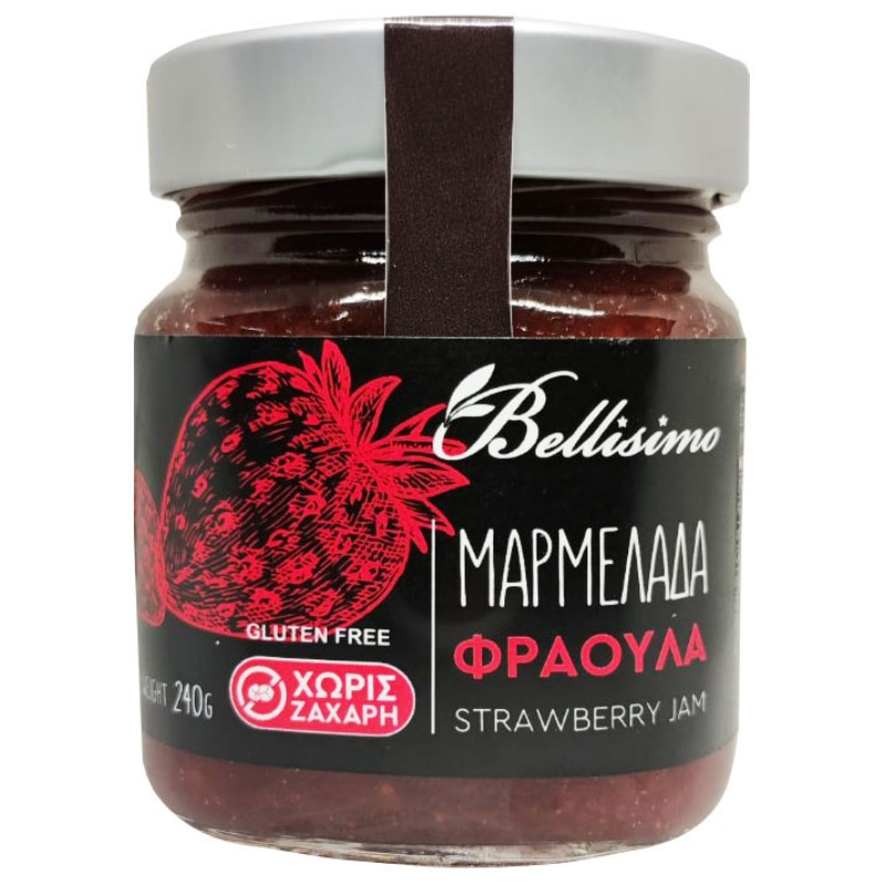 Dulceata de capsuni fara zahar, Bellisimo, 240 g - eMAG.ro