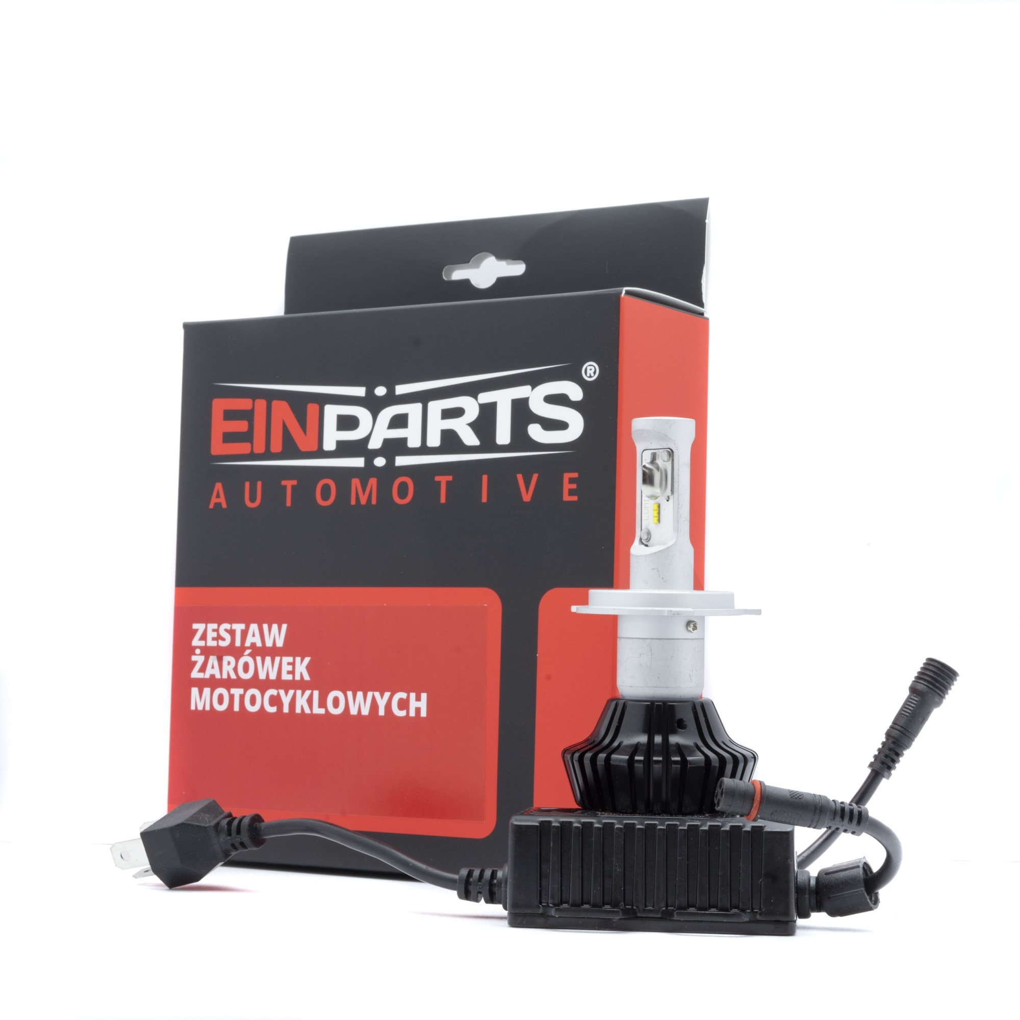 Bec LED H4 pentru motociclete EinParts Automotive, 6000K, Alb rece ...