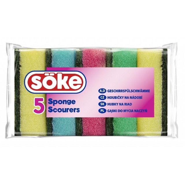 Домакинска гъба, Spontex, SÖKE, 5 бр - eMAG.bg