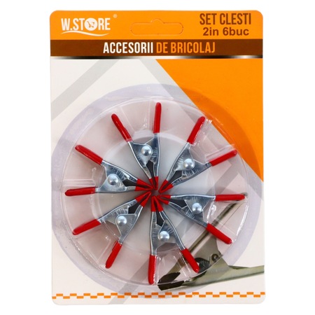 Set 6 bucati, Cleste universal de prindere, 5 cm - eMAG.ro