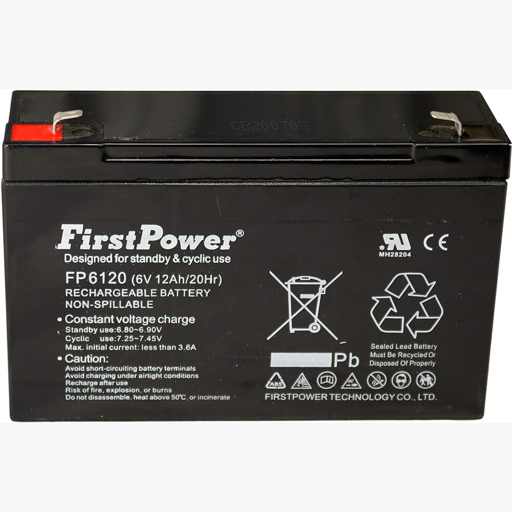 Acumulator stationar AGM VRLA, FP6120, 6V 12Ah, First Power - eMAG.ro