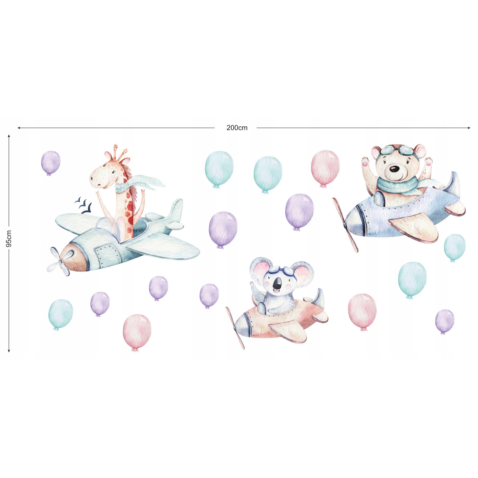 Autocolant de suprafete, 200 x 95 cm, Autoadeziv, Pentru copii ...