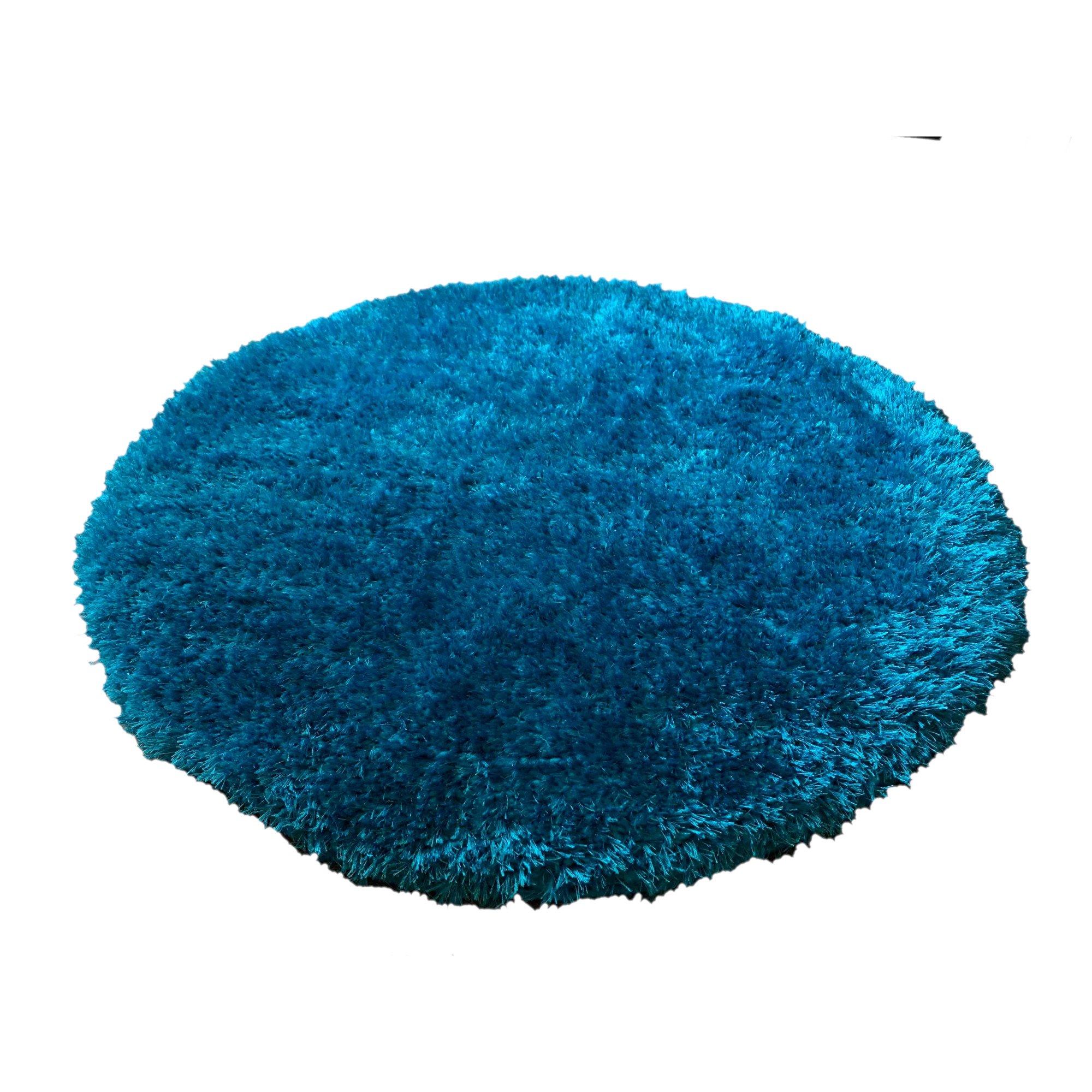 Covor rotund, Hilal, 80cm, Turcoaz - eMAG.ro