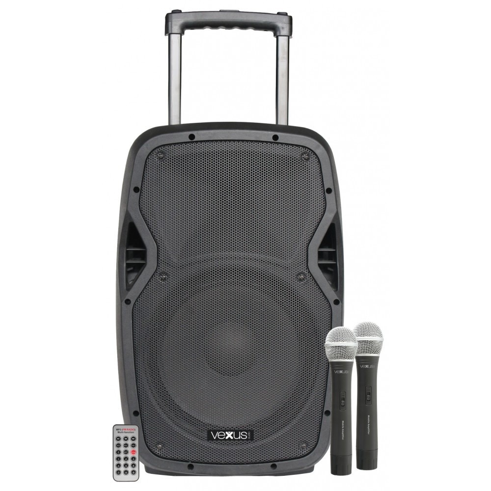 AP1500PA Boxa activa portablia 15" MP3/BT, 2xmicrofon VHF, Vonyx - eMAG.ro