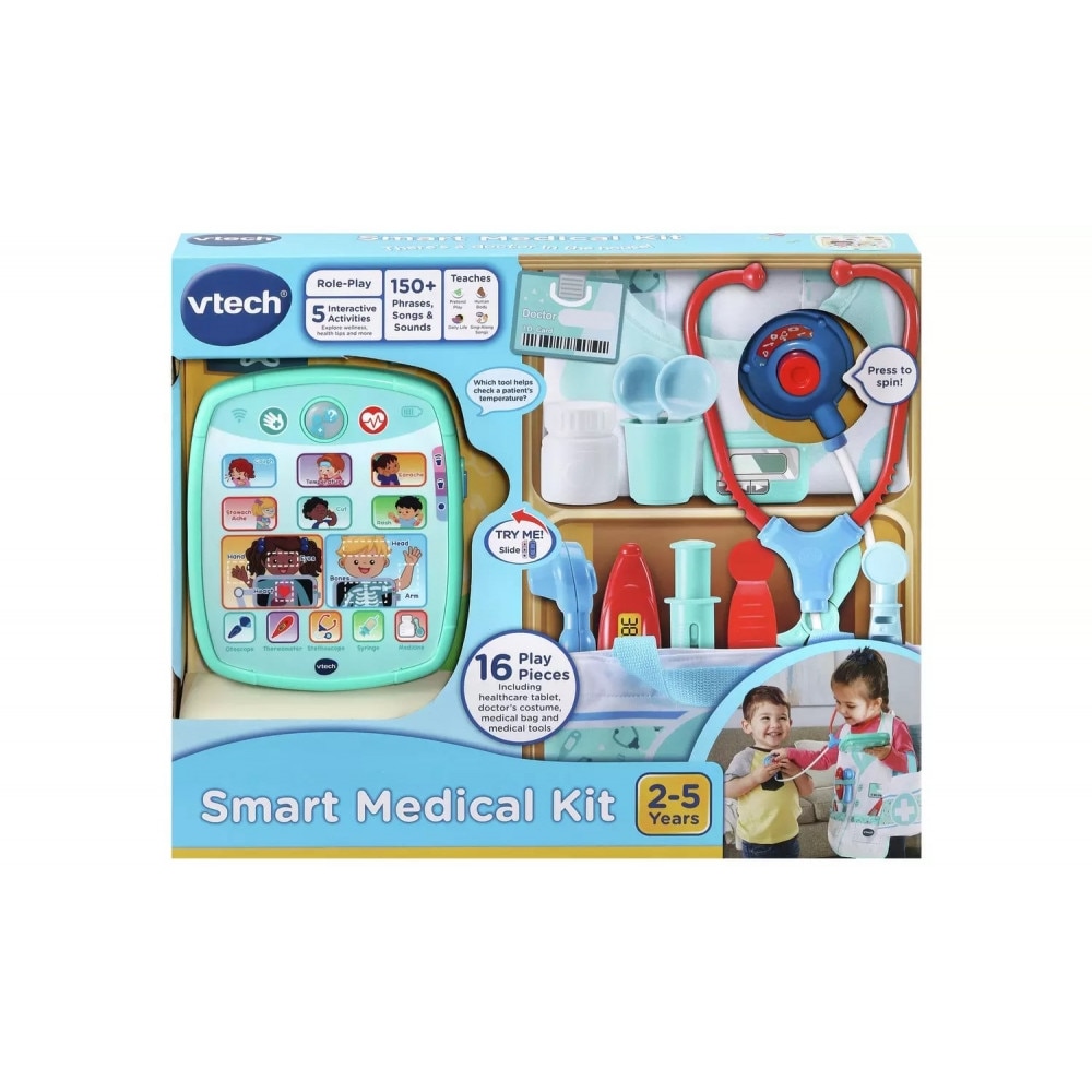 Комплект за игра, Vtech, Медицински таблет и аксесоари, 16 части - eMAG.bg