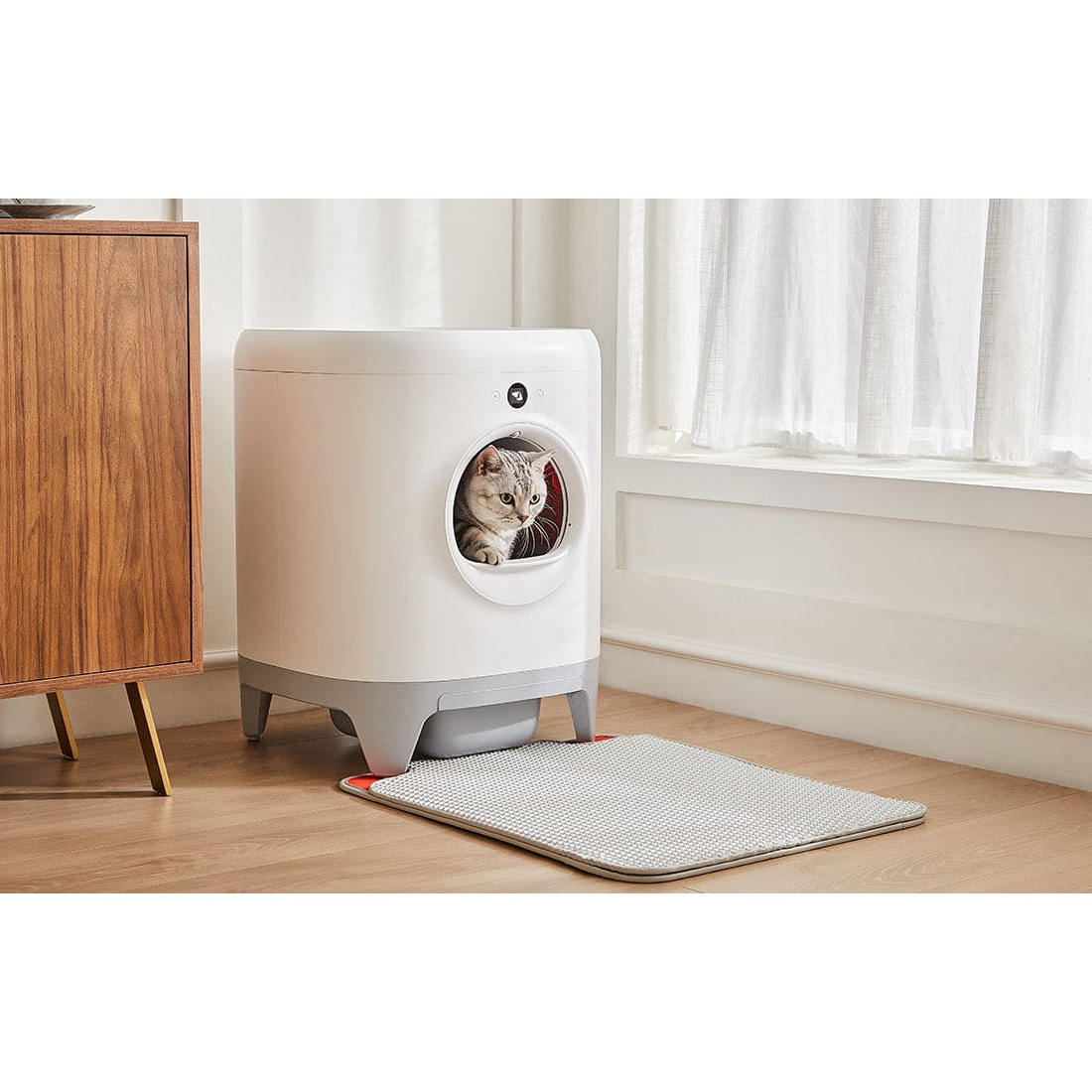 Смарт тоалетна за котки PetKit Pura X, самопочистваща се - eMAG.bg