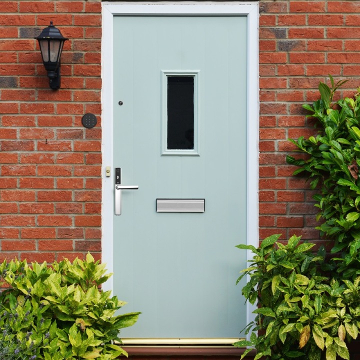 Maner inteligent de usa Bluesafe Smart Lock cromat cu actionare prin ...