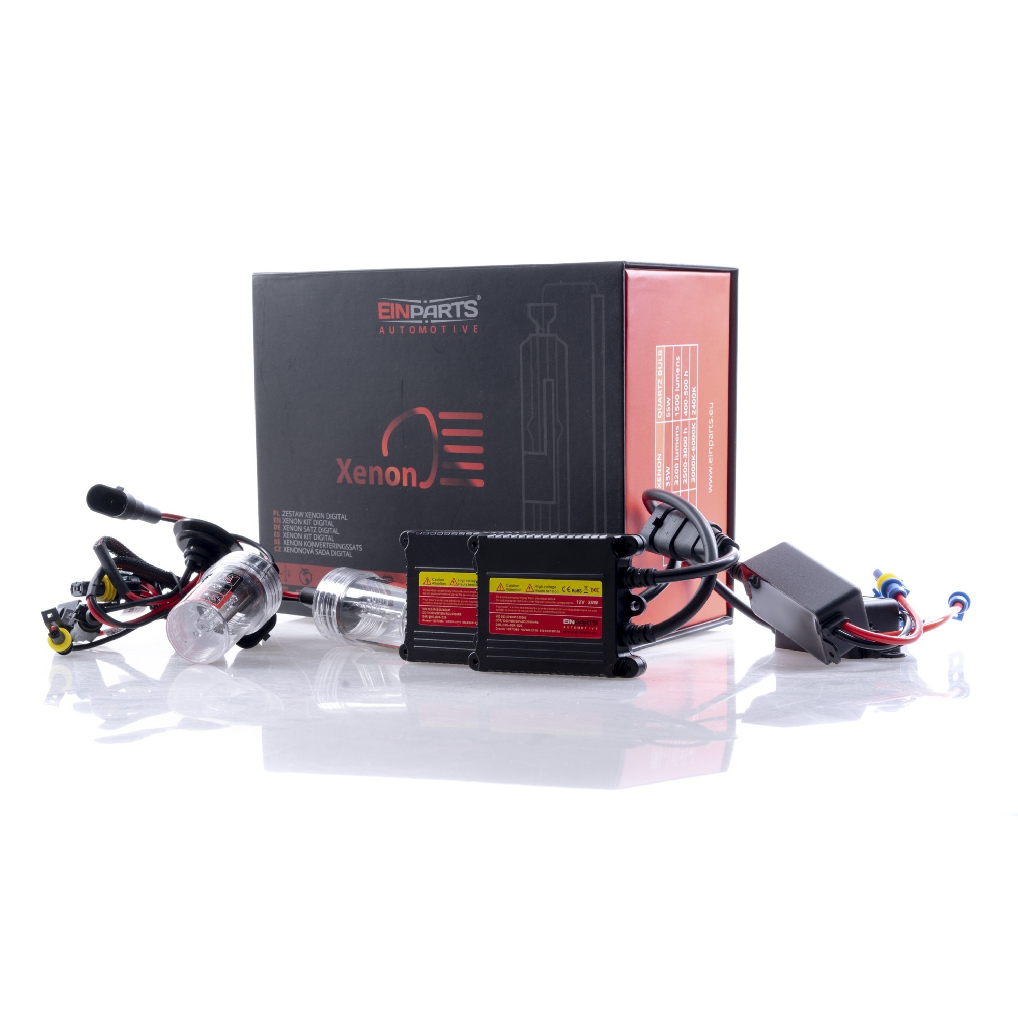 Kit de conversie, Einparts, 6000K, Xenon, HB3, 2 Convertoare, 35W - eMAG.ro