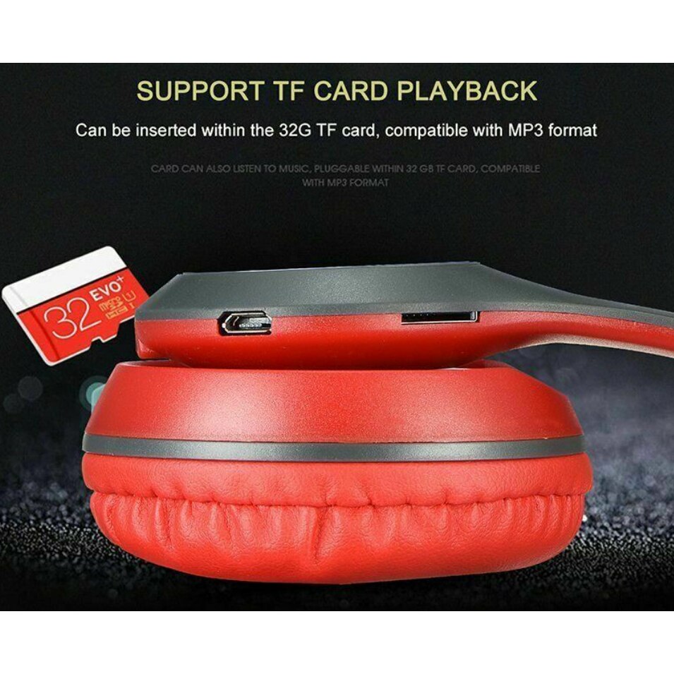 Casti Audio Wireless Bluetooth 5.0, Radio FM, Card SD, Port AUX ...