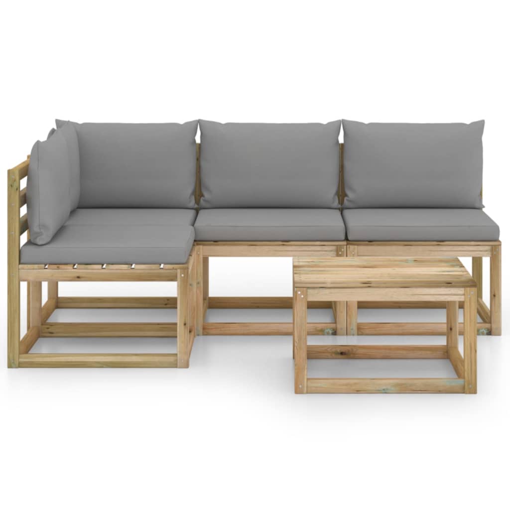 Set mobilier de gradina, Terasa,5 piese, (4 Scaune Cu Masa ), cu perne ...