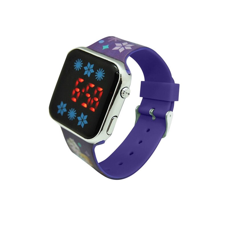 Ceas de mana copii led, Frozen, Violet - eMAG.ro