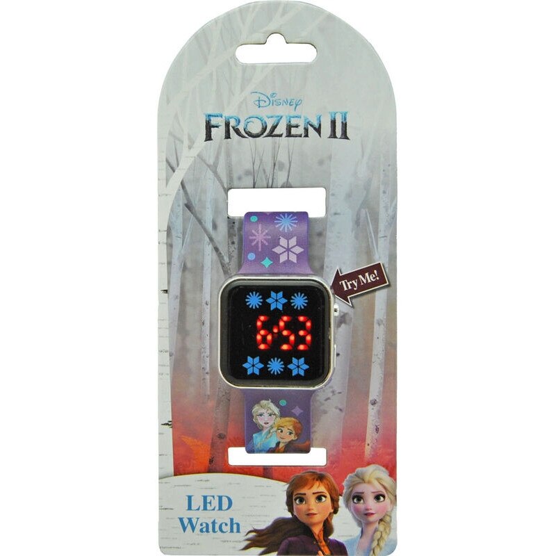 Ceas de mana copii led, Frozen, Violet - eMAG.ro