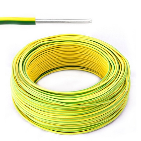 Conductor electric AFY 2.5 mmp verde/galben, 100 m aluminiu - eMAG.ro